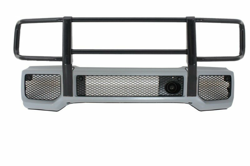 Aftermarket G63 FRONT BUMPER & BLACK FRONT BUMPER GRILLE BRUSH GUARD ...