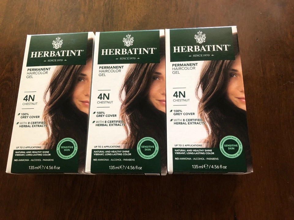 Herbatint Permanent Haircolor Gel 4N Chestnut; $15 each box $5 shipping ...