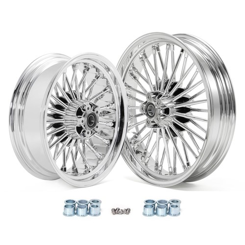 Fat Spoke Wheels Rims 18x3.5 16x5.5 for Harley Softail Fatboy Dyna Fat ...