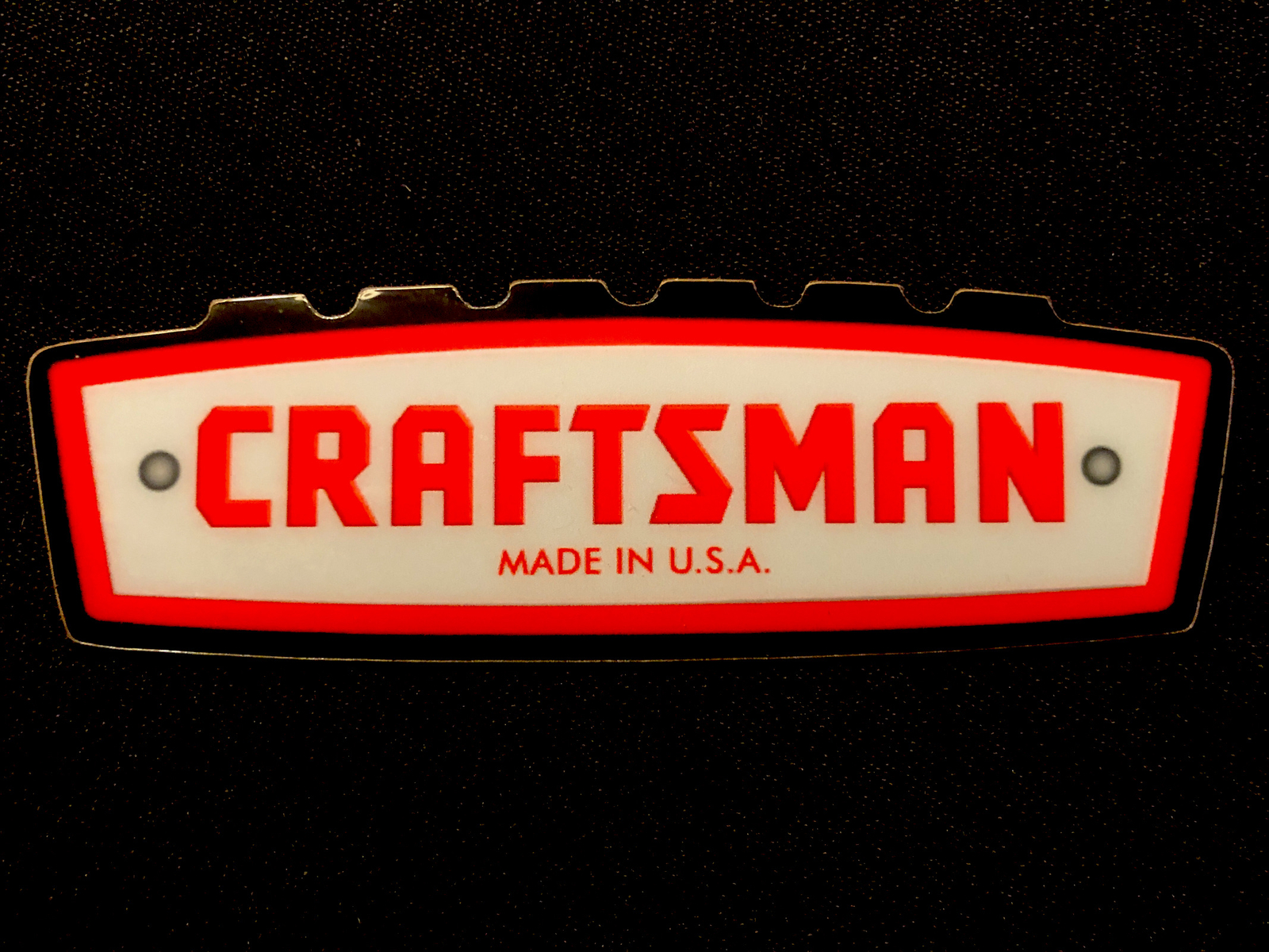 CRAFTSMAN STICKER "MADE IN USA" 4“ X 1 1/4" GLOSSY THICK WATERPROOF ...