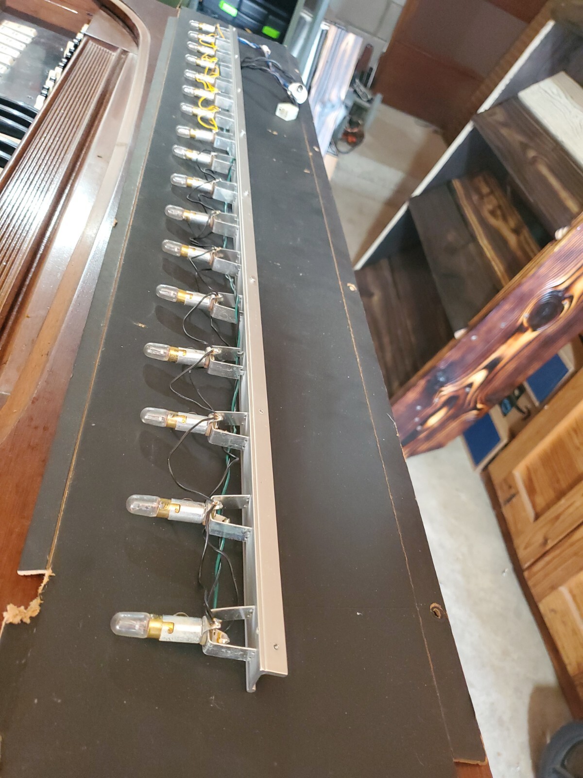 Vintage Hammond electric organ H-300 cabinet light fixture | eBay