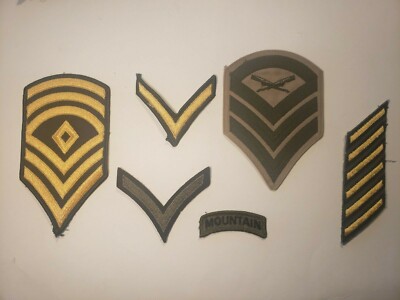 Set of 6 Military Stripes Chevron Embroidered Patches | eBay