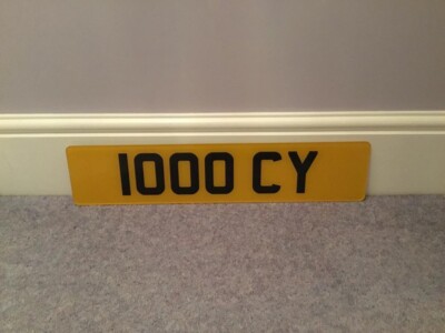 *1000 CY*Private, personalised, cherished, number plates, CY, 1000, On ...