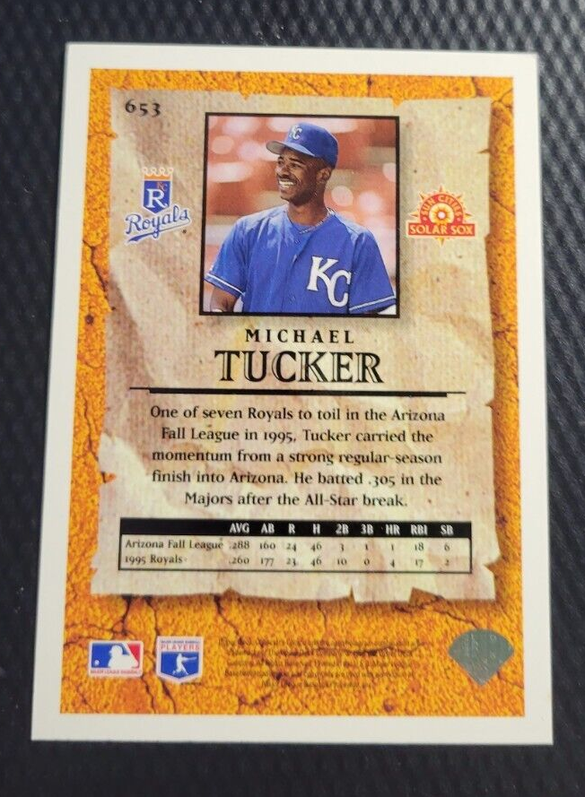 1996 Upper Deck Collector's Choice MICHAEL TUCKER Kansas City Royals ...