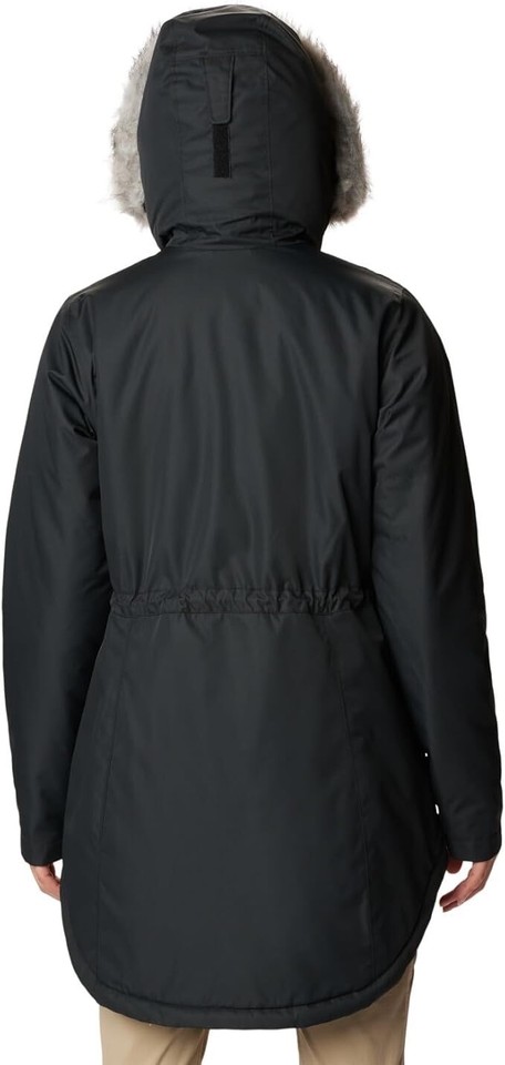Women's Columbia Suttle Mountain Faux-Fur Trimmed Jacket, Black Size XS ...