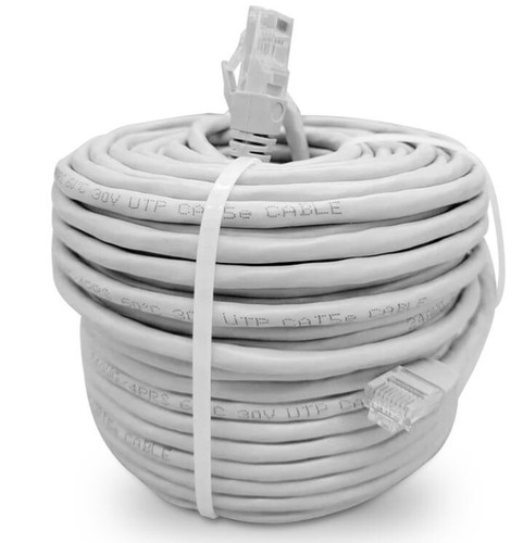 Cat5e Ethernet Network Cable GRAY 100ft (30m) BRAND NEW | eBay