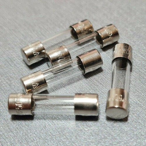 5Pcs 250mA Glass Fuse M205 5mm x 20mm Fast Blow F250mAL 250V AUSTRALUX ...