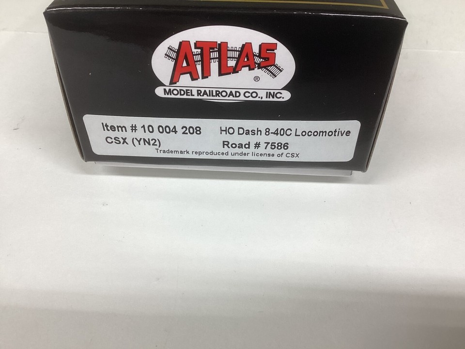 Atlas #10 0004 208 HO scale "CSX“ Dash 8-40C locomotive with sound Rd ...