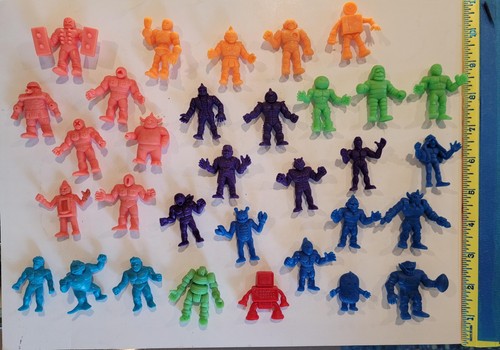 Lot of 32 Color Colored MUSCLE Men Action Figures Mattel Toys | eBay