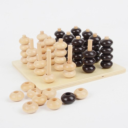 Four in A Row Board Games, Family Board Games ,Portable, Wooden Gifts ...