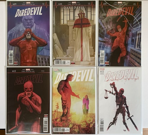 Death Of Daredevil #609-612 Series Lot + RARE 610 Variant, Sienkiewics, Hotz | eBay