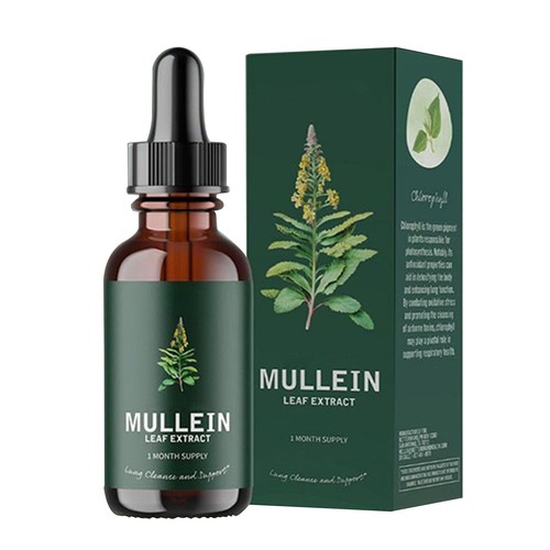 Mullein Leaf Extract Organic Lung Cleanse Drops for Lung Health Natural ...