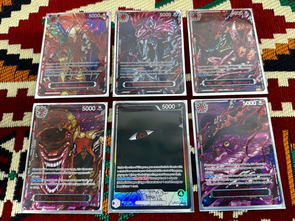 OP-13 Five Elders Special Red Parallel GOD PACK One Piece English All 5 ...