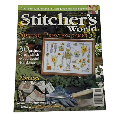 Vintage The Stitcher's World Magazine JAN 2000,30 Projects,Nostalgic ...