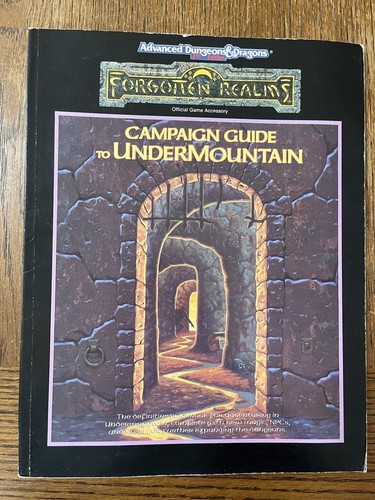 AD&D Campaign Guide to Undermountain - Forgotten Realms 1991 TSR EE | eBay