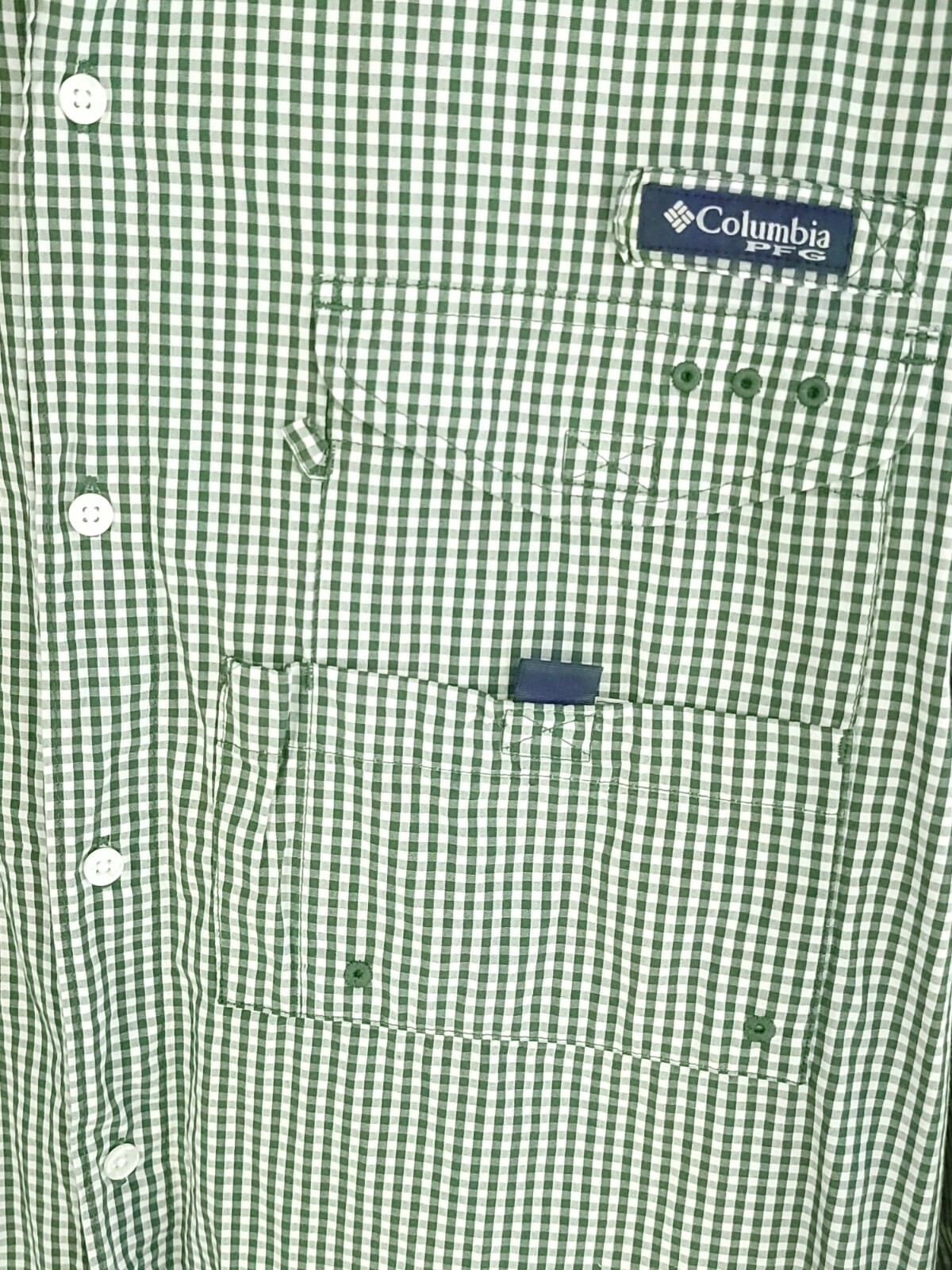 USF Bulls Columbia PFG Shirt Men's Large Super Bonehead Green White ...