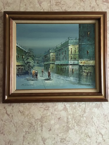 B. Wilder Oil painting Cityscape | eBay