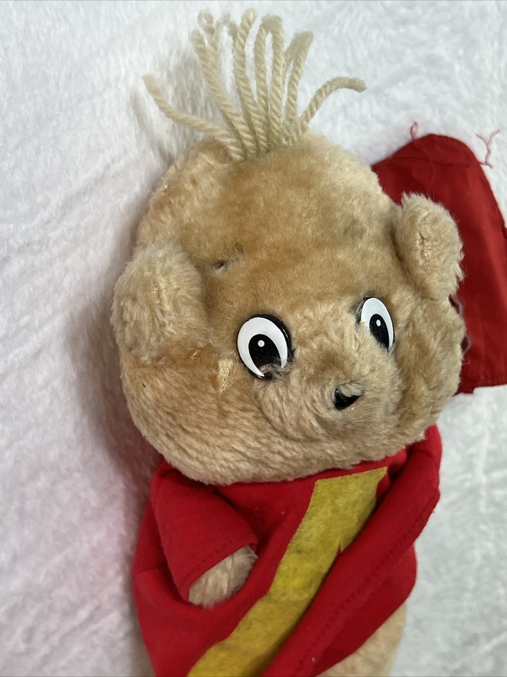 Vintage 1983 Alvin And The Chipmunks ALVIN 11” Plush Doll CBS Toys Red ...