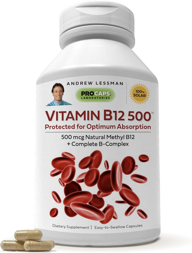 ANDREW LESSMAN Vitamin B12 500 60 Capsules - Absorption-Protected ...