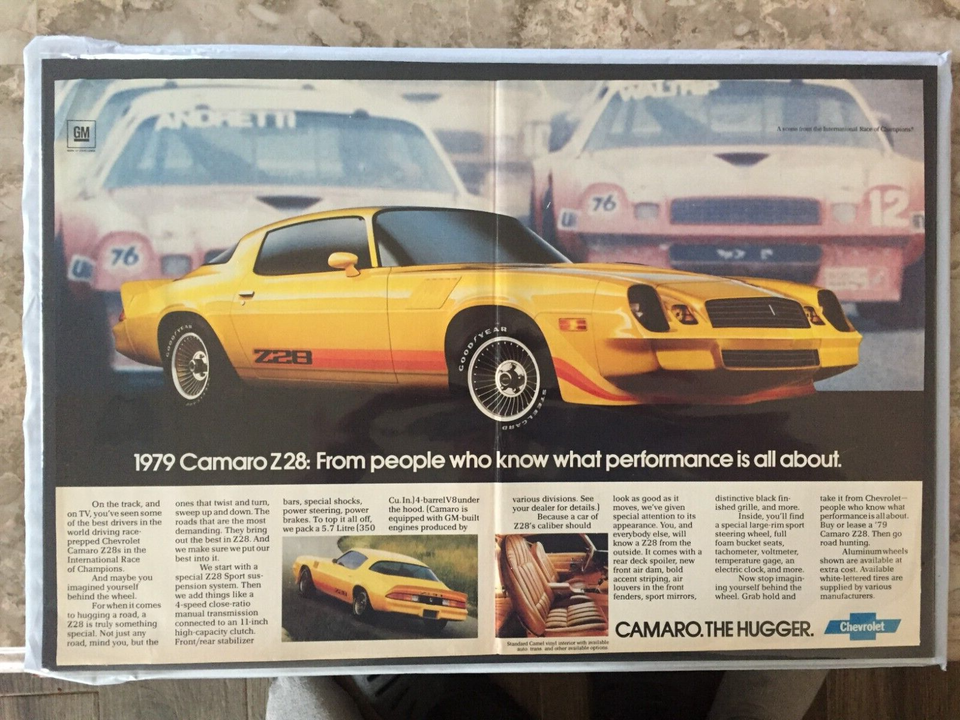 *READY to DISPLAY*1979 CHEVY CAMARO SS *Original* AD IROC *Z28/rs/302/ ...
