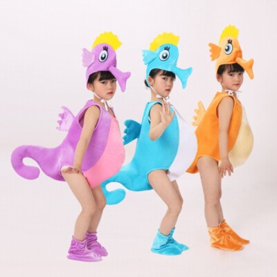 Child Starfish SeaHorse Costume Halloween Party Cosplay Marine Animal ...