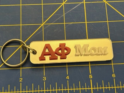 Alpha Phi MOM Mirror Keychain Key Ring, Fob, NEW, LICENSED | eBay