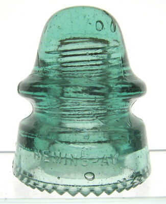 LIGHT GREEN HEMINGRAY NO 19 GLASS INSULATOR. | eBay
