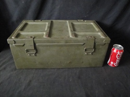 Vintage Large Military Metal Mortar, Mine, Or Ammo Box ~ Unmarked | eBay