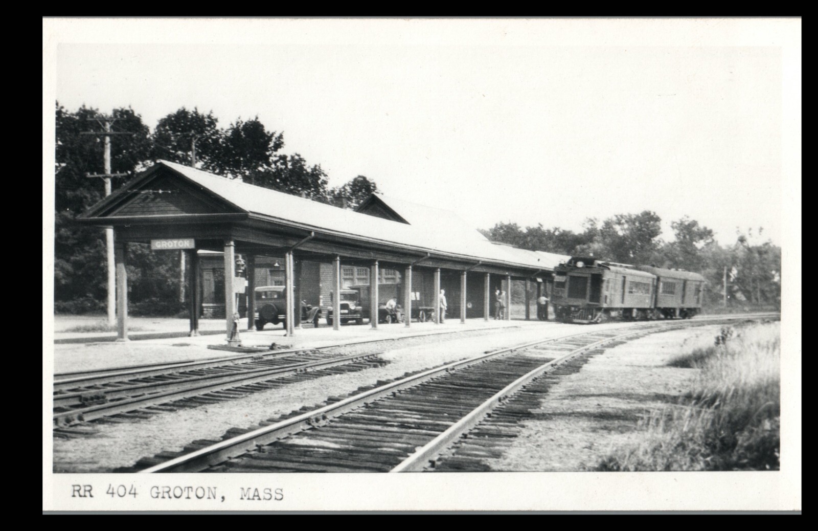 RAIL ROAD RR DEPOT TRAIN STATION GROTON MA. RPPC PHOTO POSTCARD | eBay