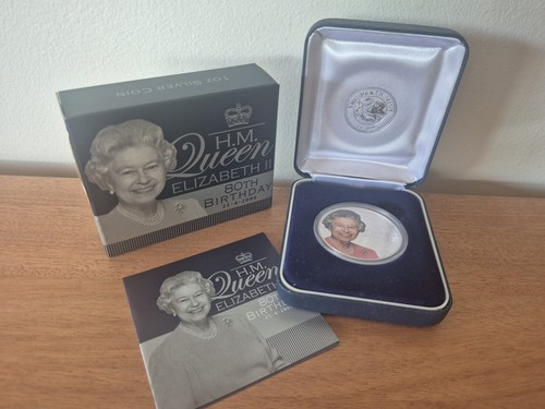 Perth Mint 2006 HM Queen Elizabeth II 80th Bday 1oz Silver Proof $1 ...