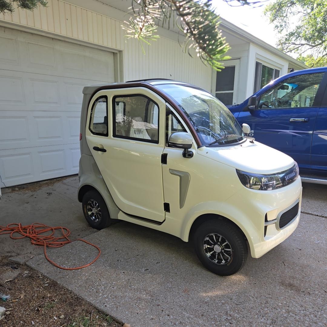 1500W 4 Wheel Fully Enclosed Mobility Scooter Car 3-Speed 40 mile 660lb ...