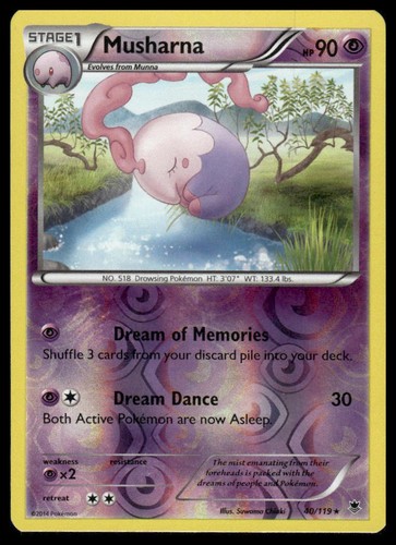 Pokemon XY - Phantom Forces #40/119 Musharna Reverse | eBay
