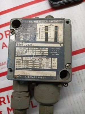 Allen Bradley 836T-T253J Pressure Switch 0-150psi 120-600v-ac ...