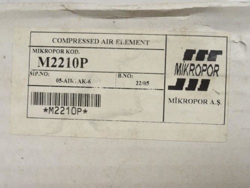 182675 New-No Box; Mikropor M2210P Air Dryer Pre-Filter PF1300 | eBay
