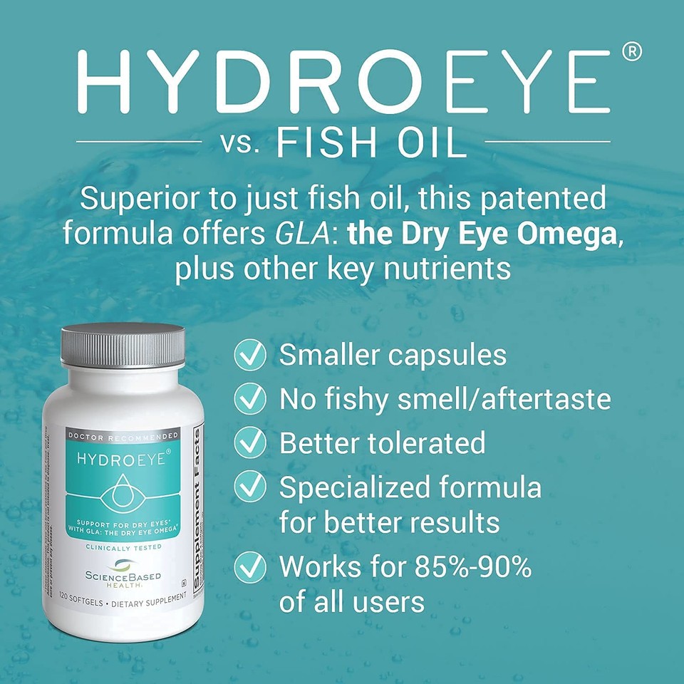 HydroEye Softgels - Dry Eye Formula - 120 Count 858724000147| eBay