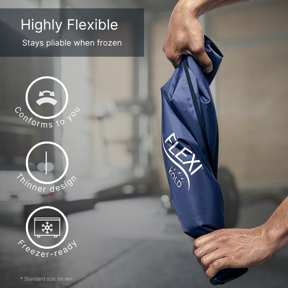FlexiKold Gel Soft Flexible Ice Packs for Injuries - Reusable Freezer ...