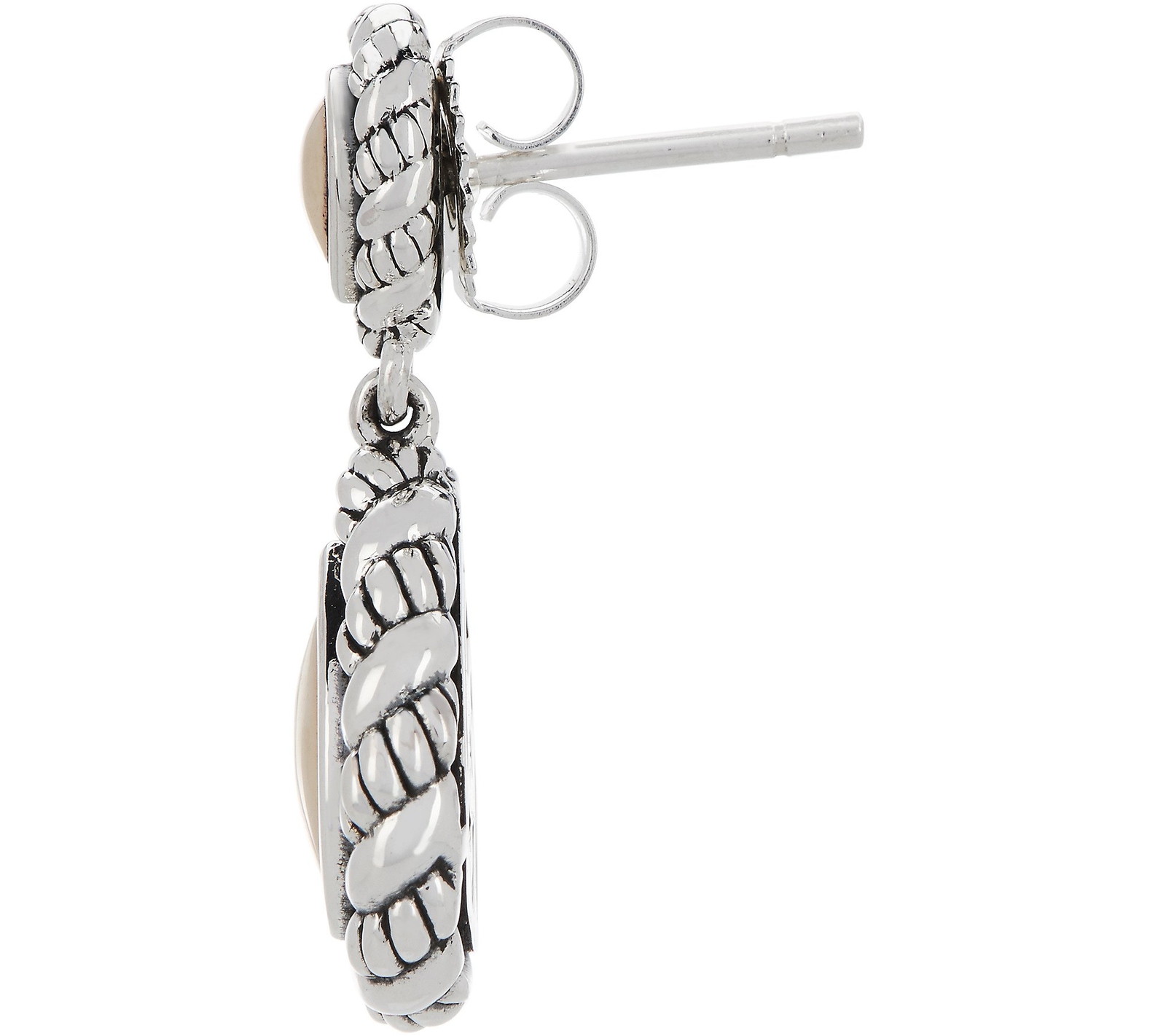 QVC JAI By John Hardy Sterling Silver 14K Yellow Gold Lotus Petal Drop ...