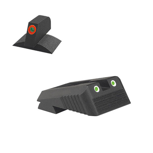 Kensight Kimber Fixed Trijicon Tritium insert - Night Sights - Serrated ...