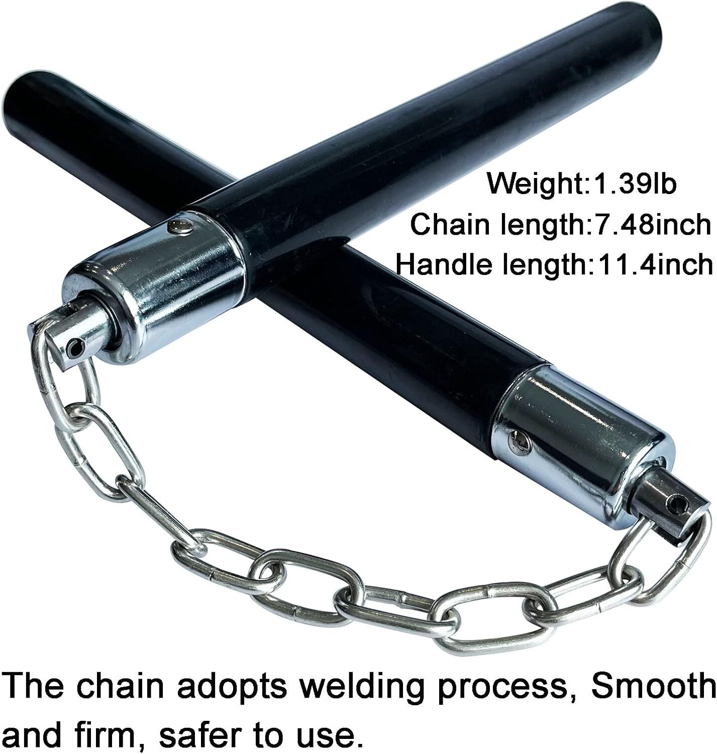 Nunchucks Safe Solid Rubber Training Nunchakus with Steel Chain... | eBay