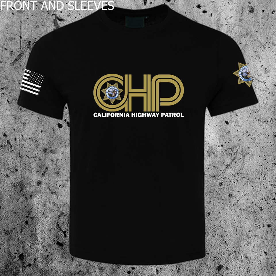 New California Highway PATROL CHP CHiPs Police Department Black T Shirt ...