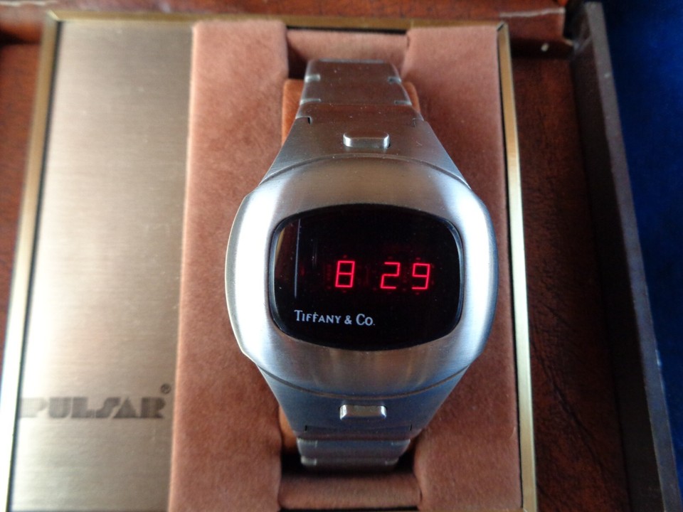 1976 Tiffany Time Computer Pulsar P4 Model 3211 24-HR LED, Working w ...