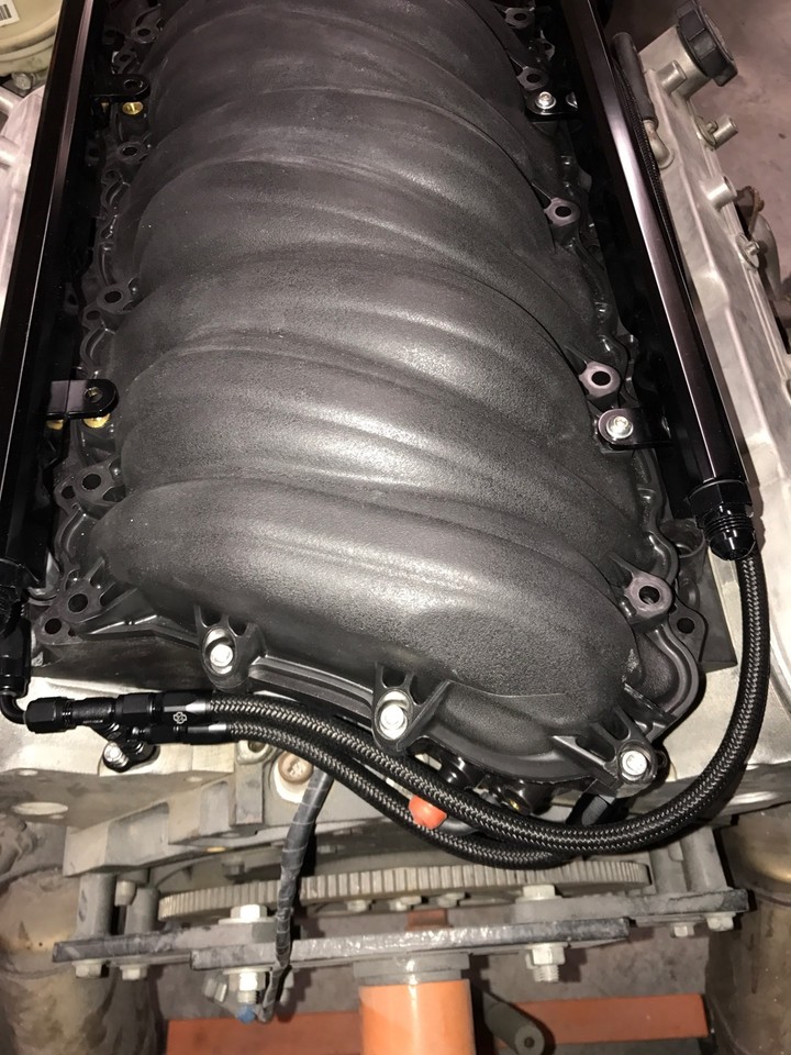 FAST 102 & 92 Steam Vent Kit Complete LS1 LS6 LS3 Coolant Crossover BLK ...