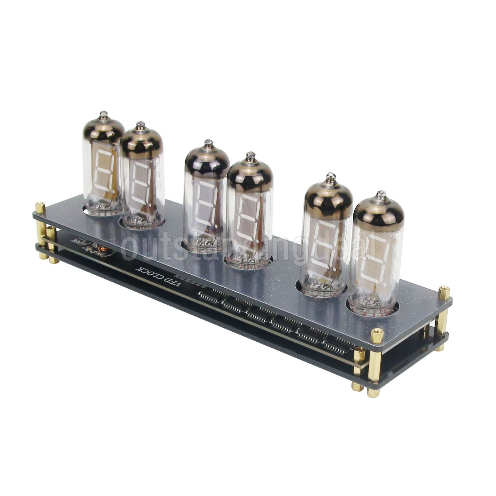 IV11 VFD Clock Fluorescent Nixie Tube Clock 6 Colors Light Display ...