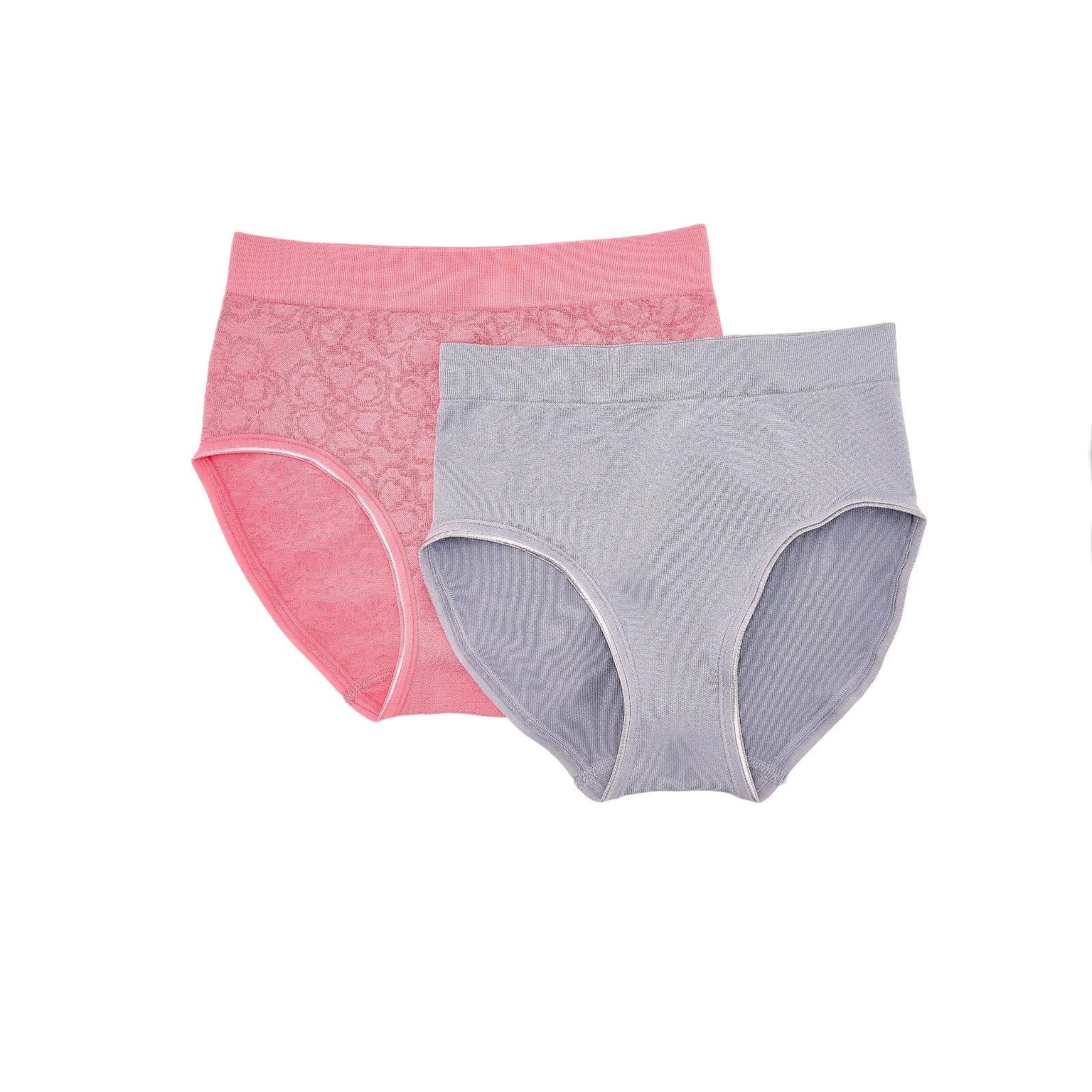 AnyBody Intimates 2-Pack All-Day Panties Rose/Grey | eBay