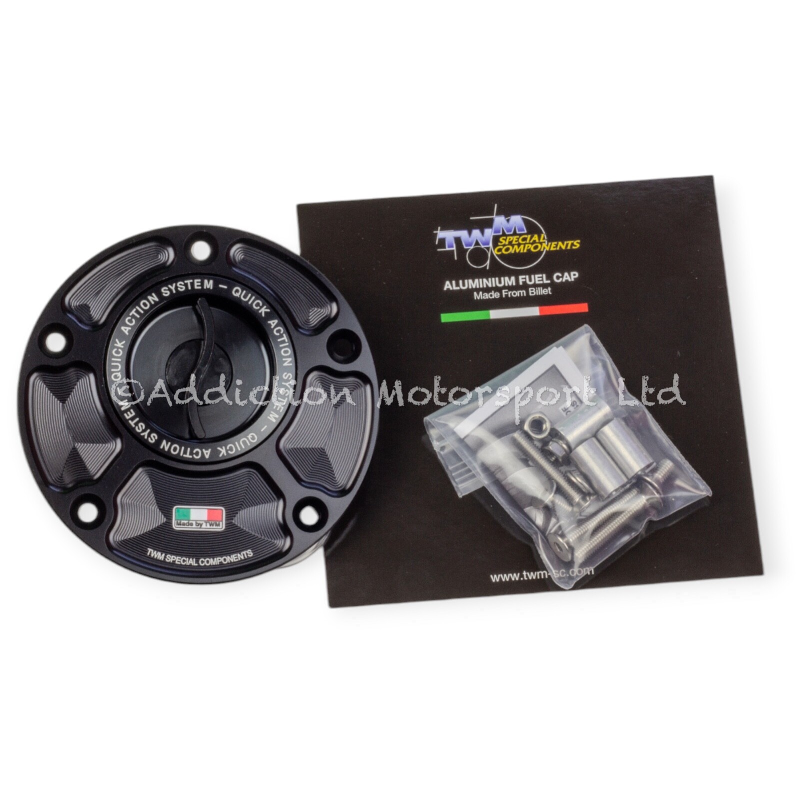 TWM Keyless Quick Release Action Black Fuel Cap for MV Agusta Brutale ...