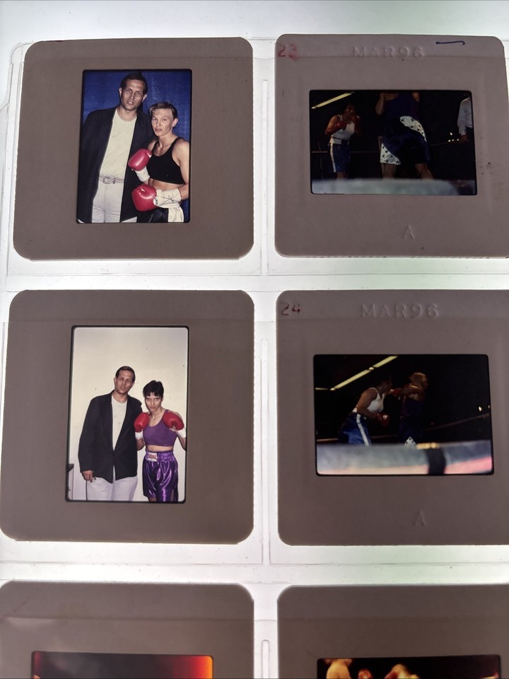 (20) Women In The Ring Female Boxing 35mm Color Transparency Slides ...