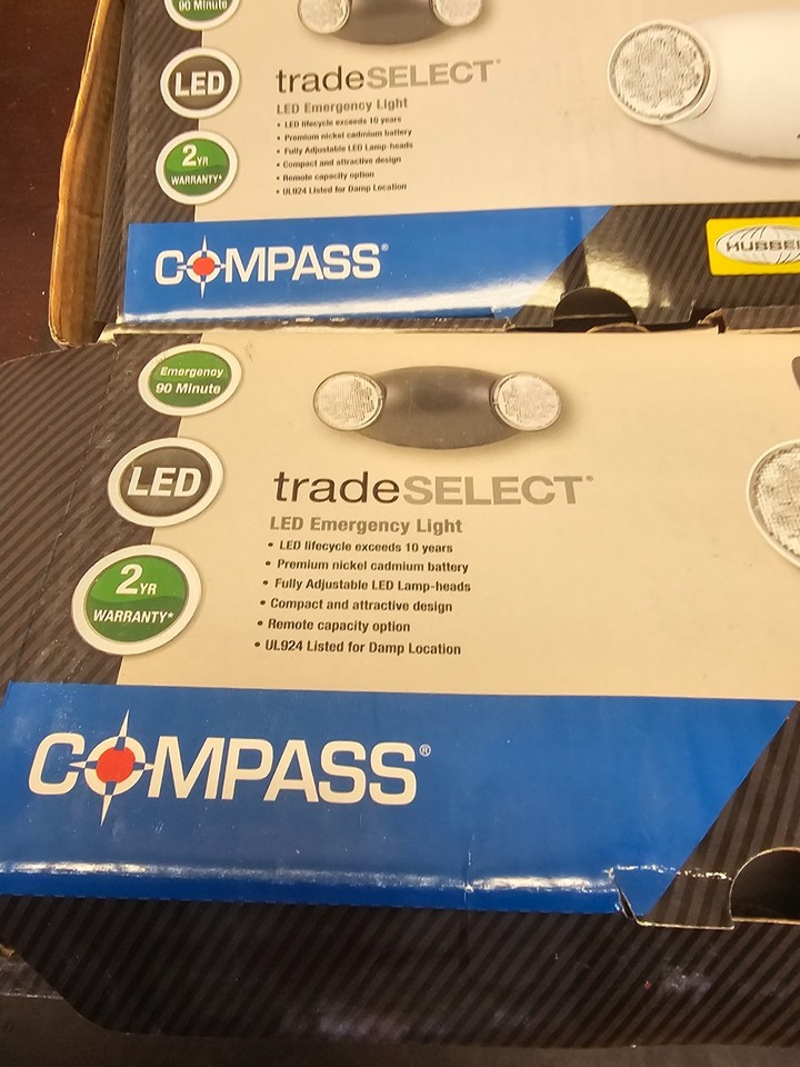 25 PC HUBBELL CU2 LED EMERGENCY LIGHTING PLUS WALL PLATES (NEW) | eBay