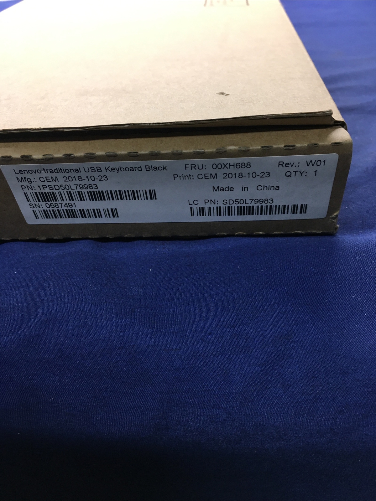 Lenovo Traditional USB Keyboard For Computer/PS4 & More 00XH688 ...