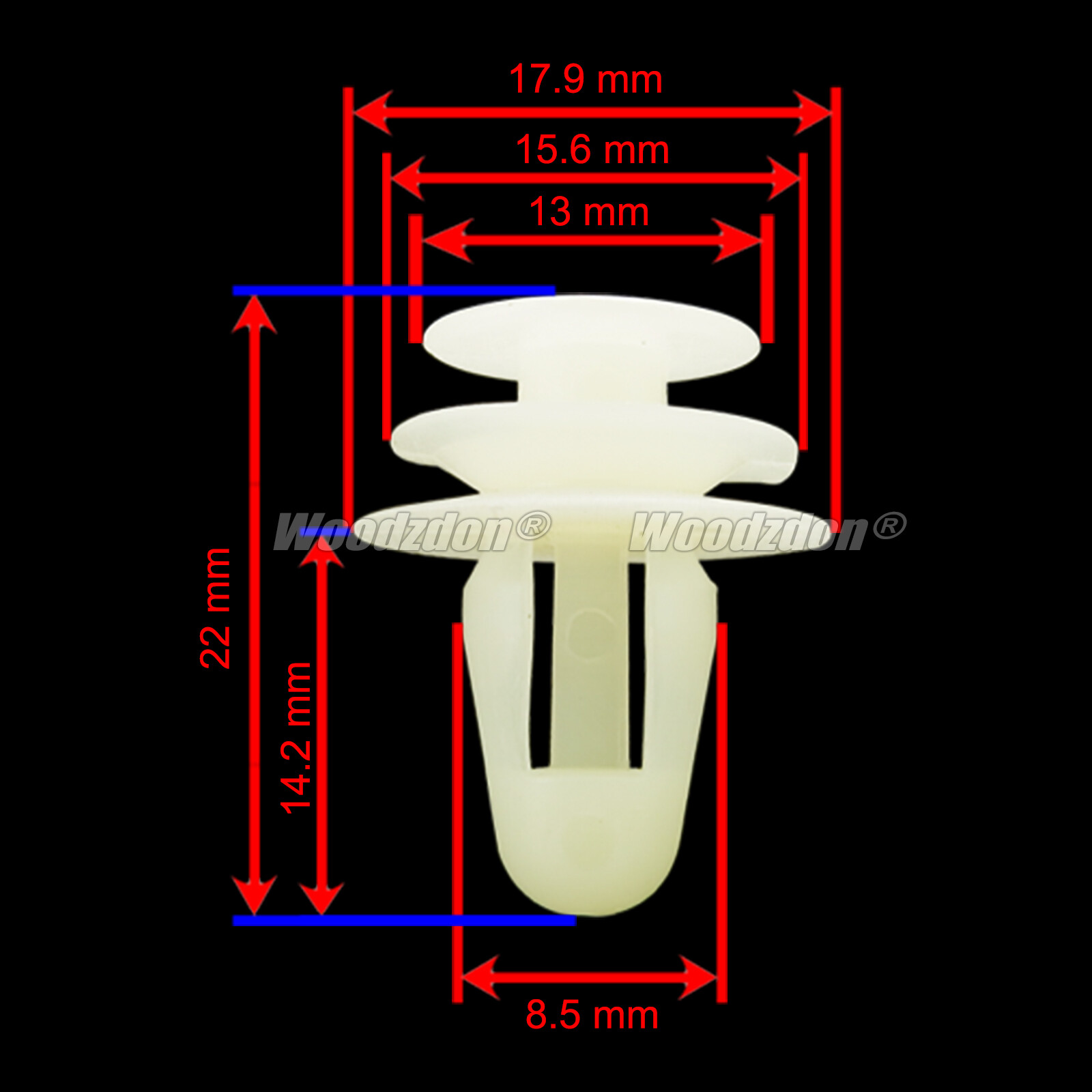 20 Front Door Trim Panel Retainer Nylon Clip Rivet A19210 For Toyota ...