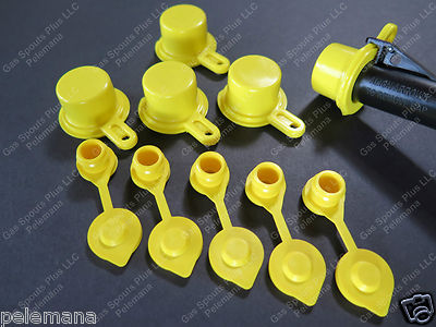 5-Pack BLITZ SPOUT CAPS +5 Free Yellow Gas Can Vents worth $5.89 BLOW ...